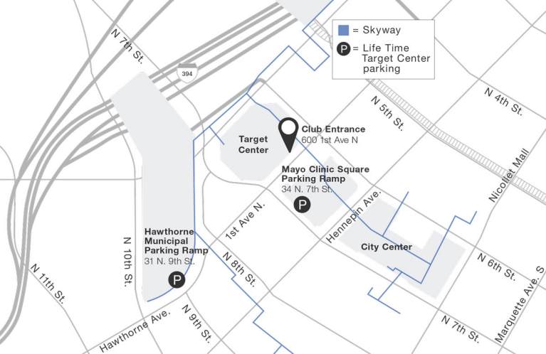 Parking and Public Transportation Information | Life Time - Target ...